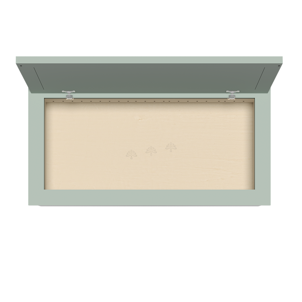 Urban Slim Minty Green Shaker Painted Finish Wall Lift Up Door Cabinet ...