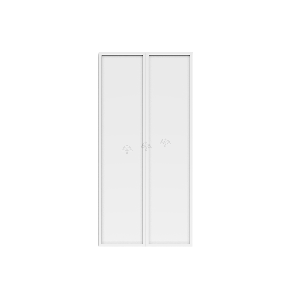 Urban Slim White Shaker Painted Finish Pantry Cabinet Section with 2 D ...