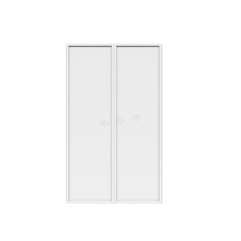 Urban Slim White Shaker Painted Finish Pantry Cabinet Section with 2 D ...