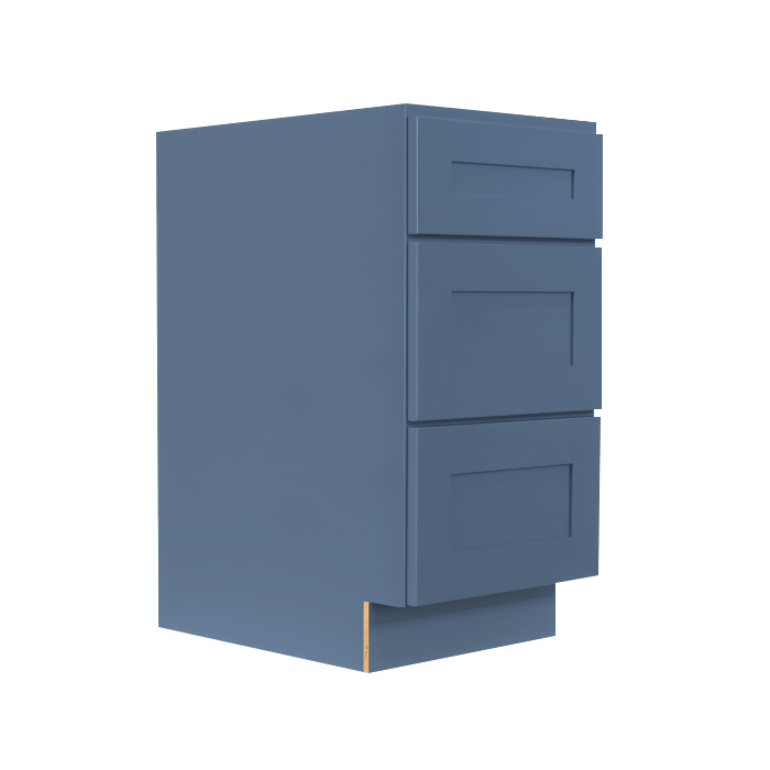 Lancaster Blue Base Drawer Cabinet 3 Drawers – LifeArt Cabinetry